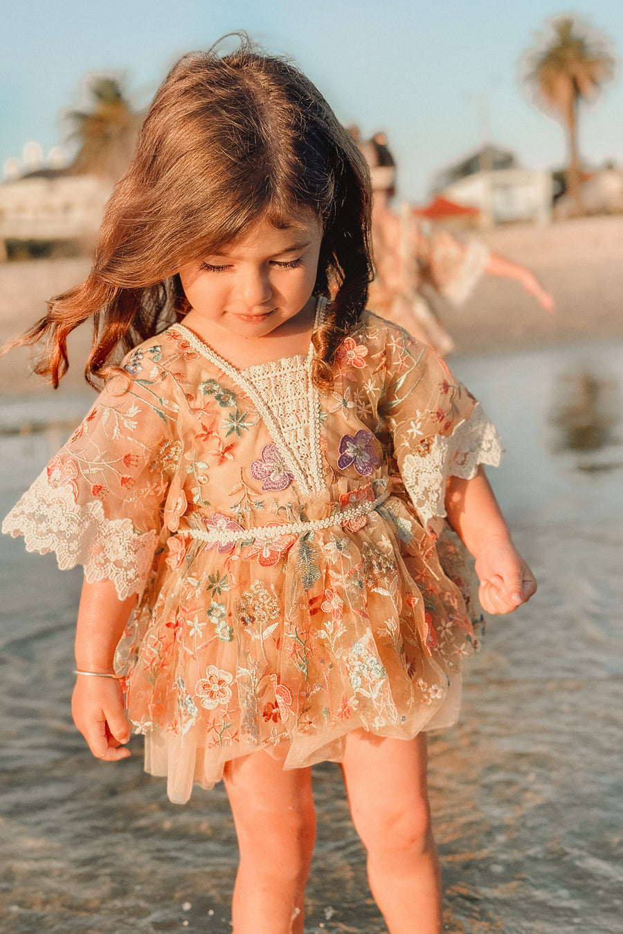 Endless Summer Boho Baby Girl Outfit - Tan / Red / Green – Before & Ever