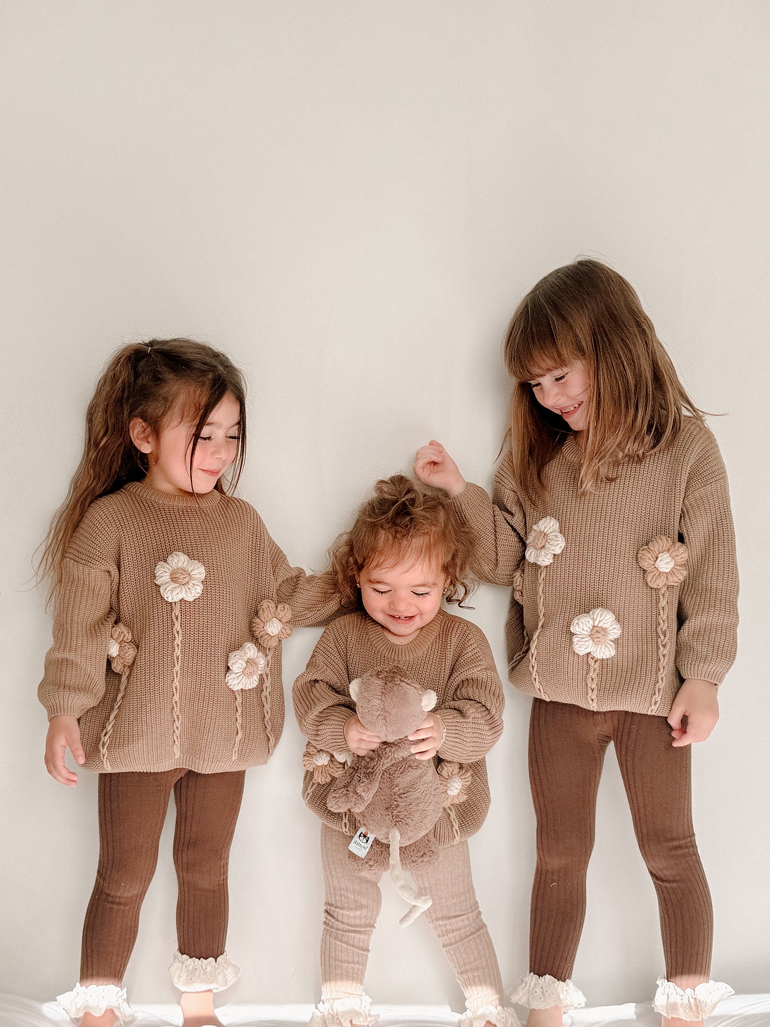 Before & Ever Handmade Flower Baby Knit Sweater, Cotton Infant Jumper ...